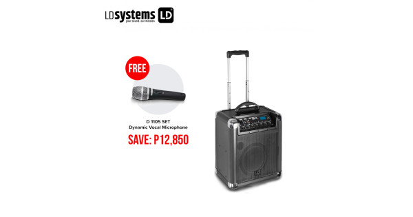 LD Systems Roadjack 10 | LDRJ10 Rechargeable Portable Speaker with 3 ...